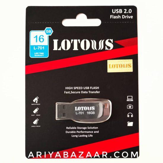 فلش مموری لوتوس مدل L701 ظرفیت 16 گیگابایت - فروشگاه آریابازار