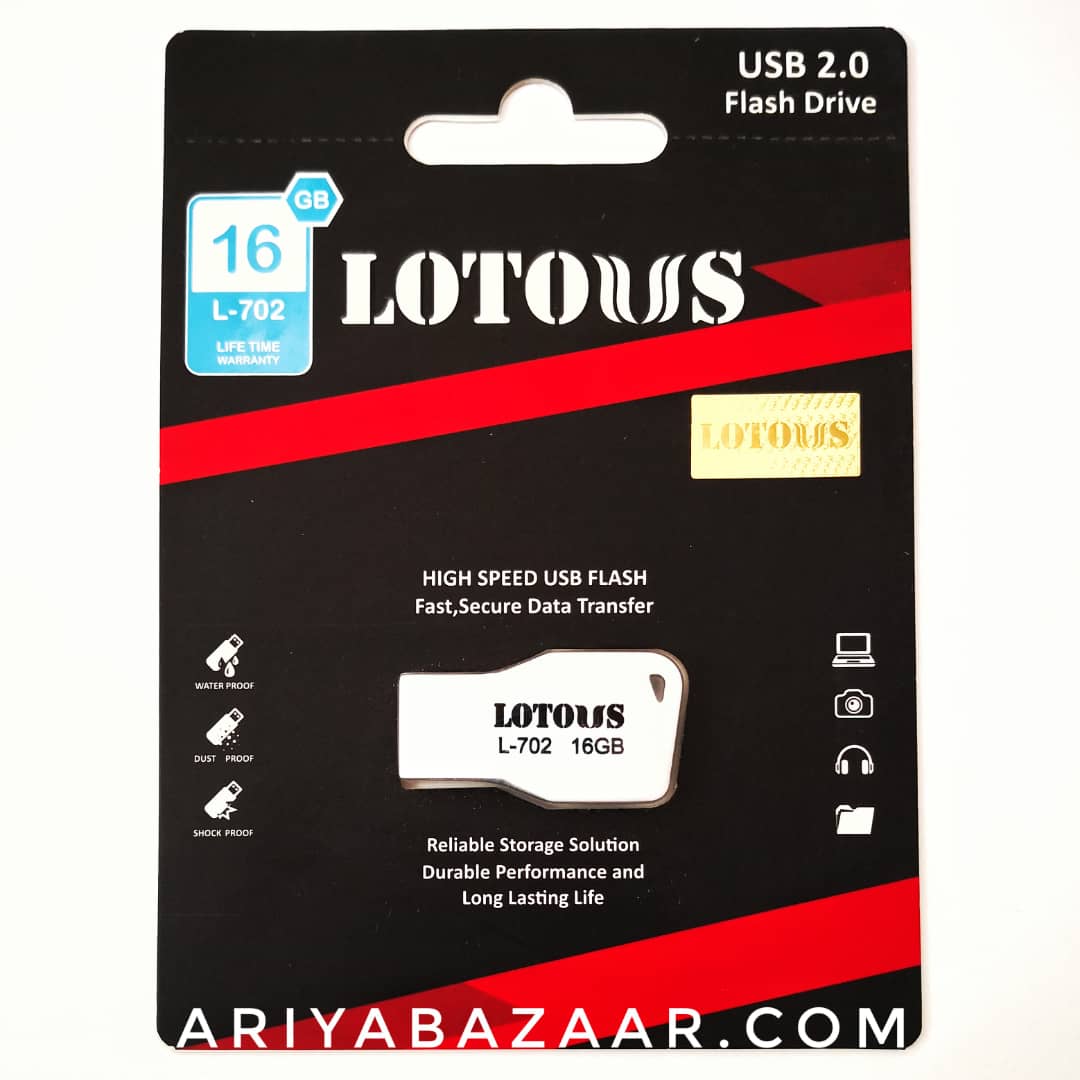 فلش مموری لوتوس مدل L702 ظرفیت 16 گیگابایت - فروشگاه آریابازار